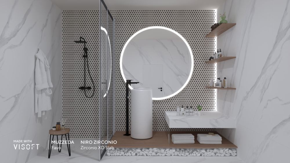 Muzze Da - Favo, Niro Zirconio - Zirconio XO Slab | ViSoft360